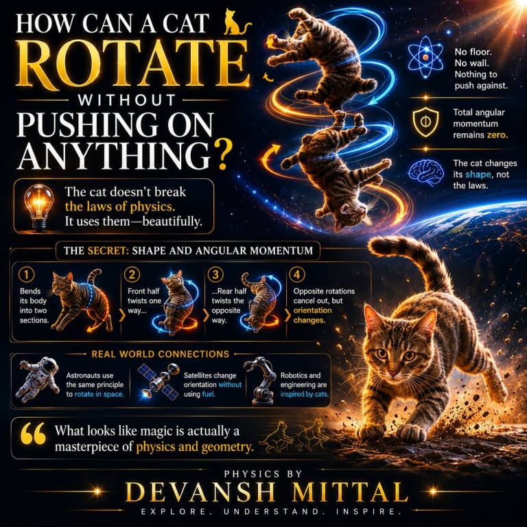 How Can a Cat Rotate Without Pushing on Anything? | The Intuitive Physicist